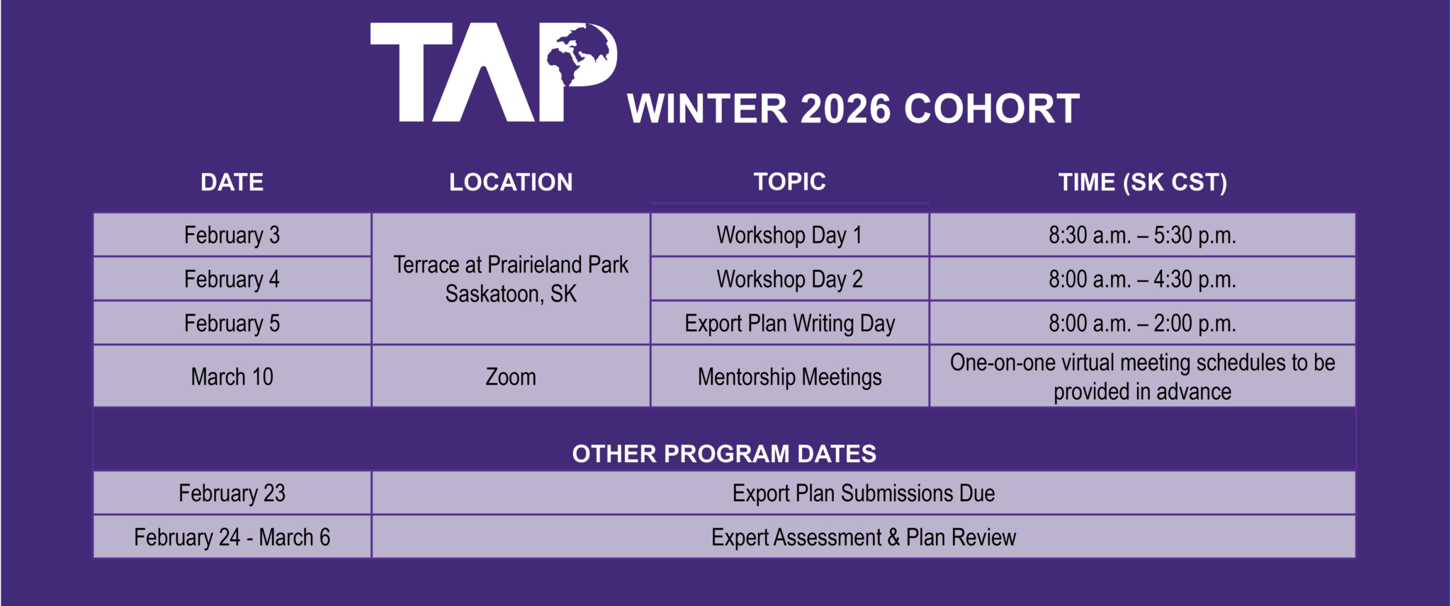 Trade Accelerator Program (TAP) « Saskatchewan Trade & Export ...